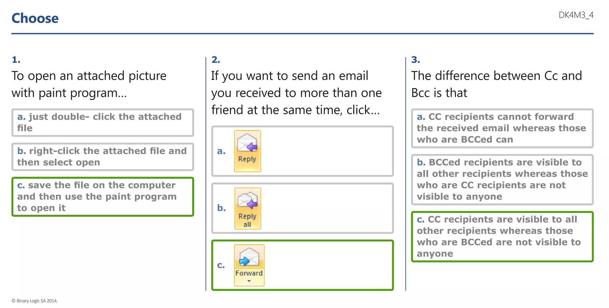 G4 computer grade 4 module test booklet_keys | PDF