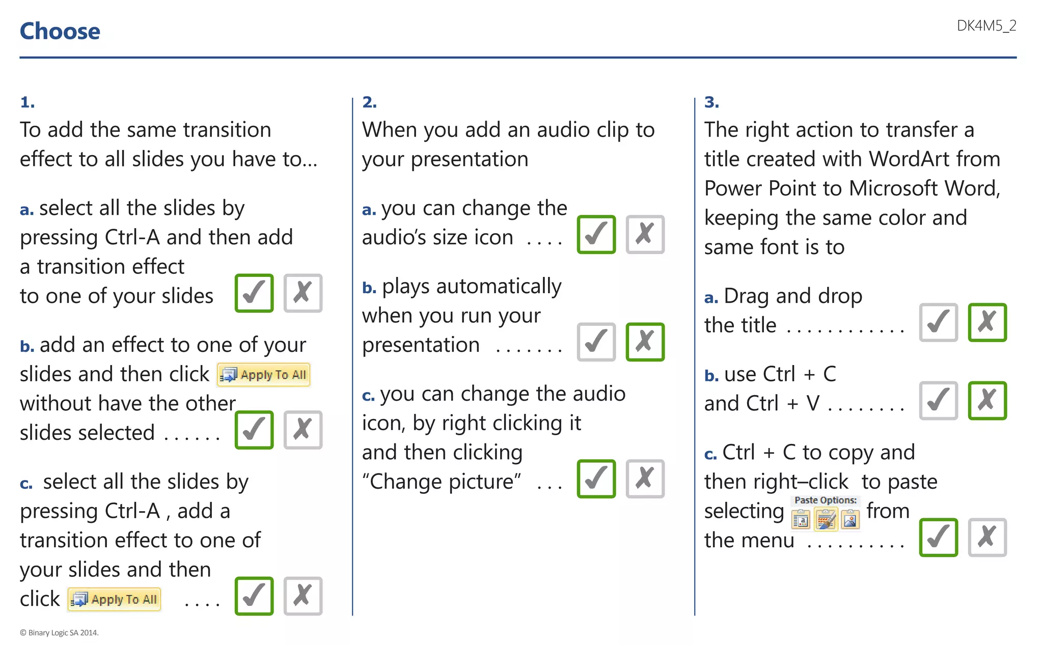 G4 computer grade 4 module test booklet_keys | PDF