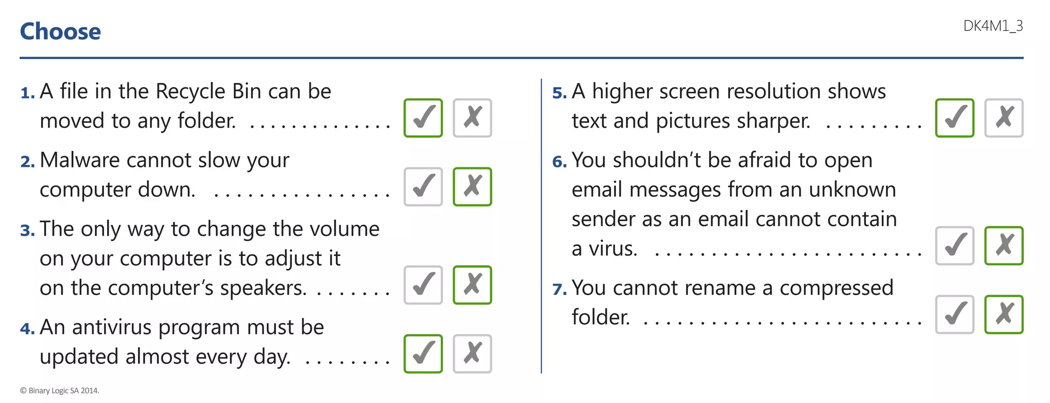 G4 computer grade 4 module test booklet_keys | PDF