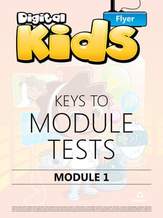 G4 computer grade 4 module test booklet_keys | PDF