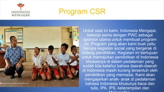 Tugas Program CSR Tentang Pendidikan | PPTX
