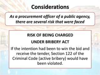 Case Study: Bribery | PPTX