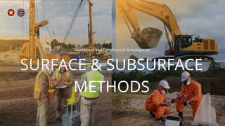 Comprehensive Geological and Geophysical Investigation Methods in Civil ...