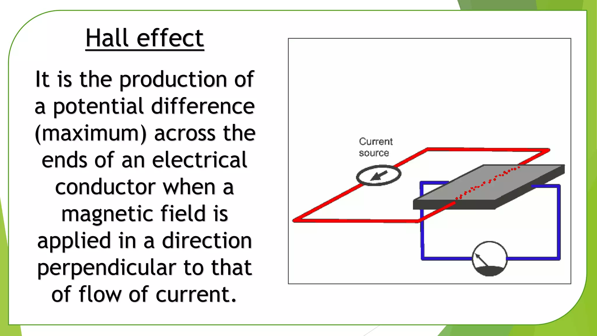 Hall effect Experiment | PPTX | Physics | Science