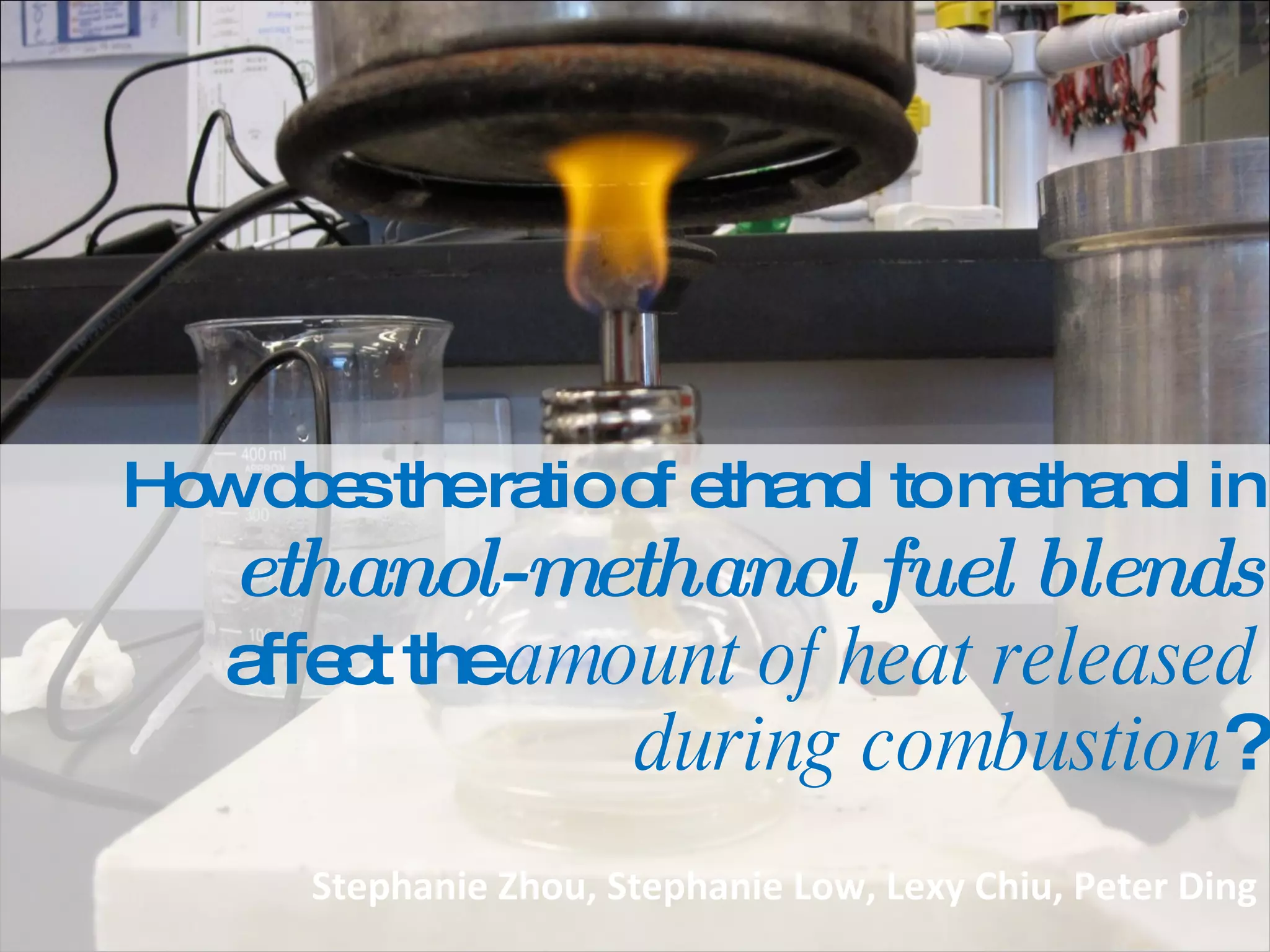 G4 heat efficiency ethanol methanol fuel blexdnds | PPT