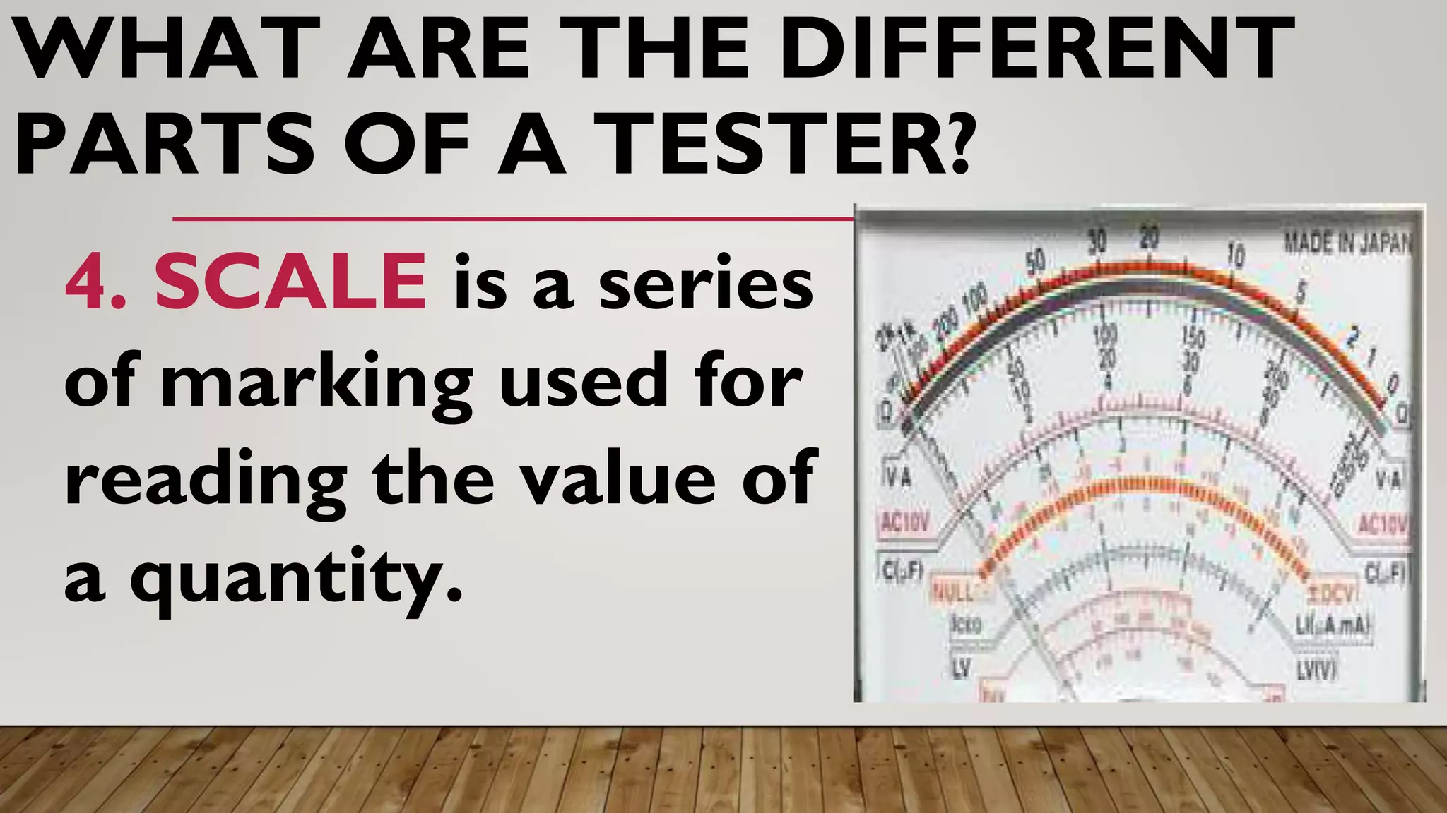 G4L3 - ELECTRICAL TESTERS.pptx | Consumer Electronics | Technology ...