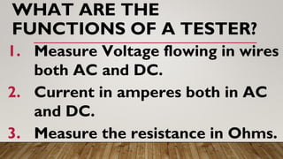 G4L3 - ELECTRICAL TESTERS.pptx | Consumer Electronics | Technology ...