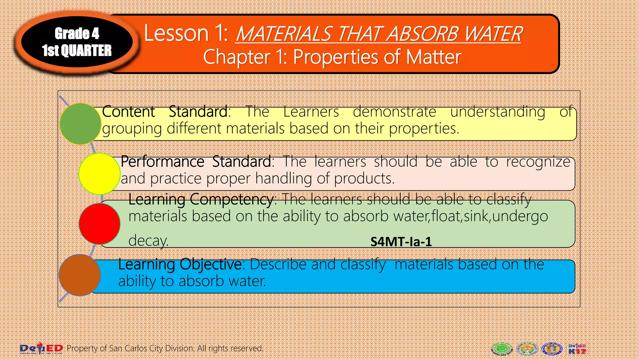 Science Grade 4 Lesson 1 Day 1 to 2 | PPTX
