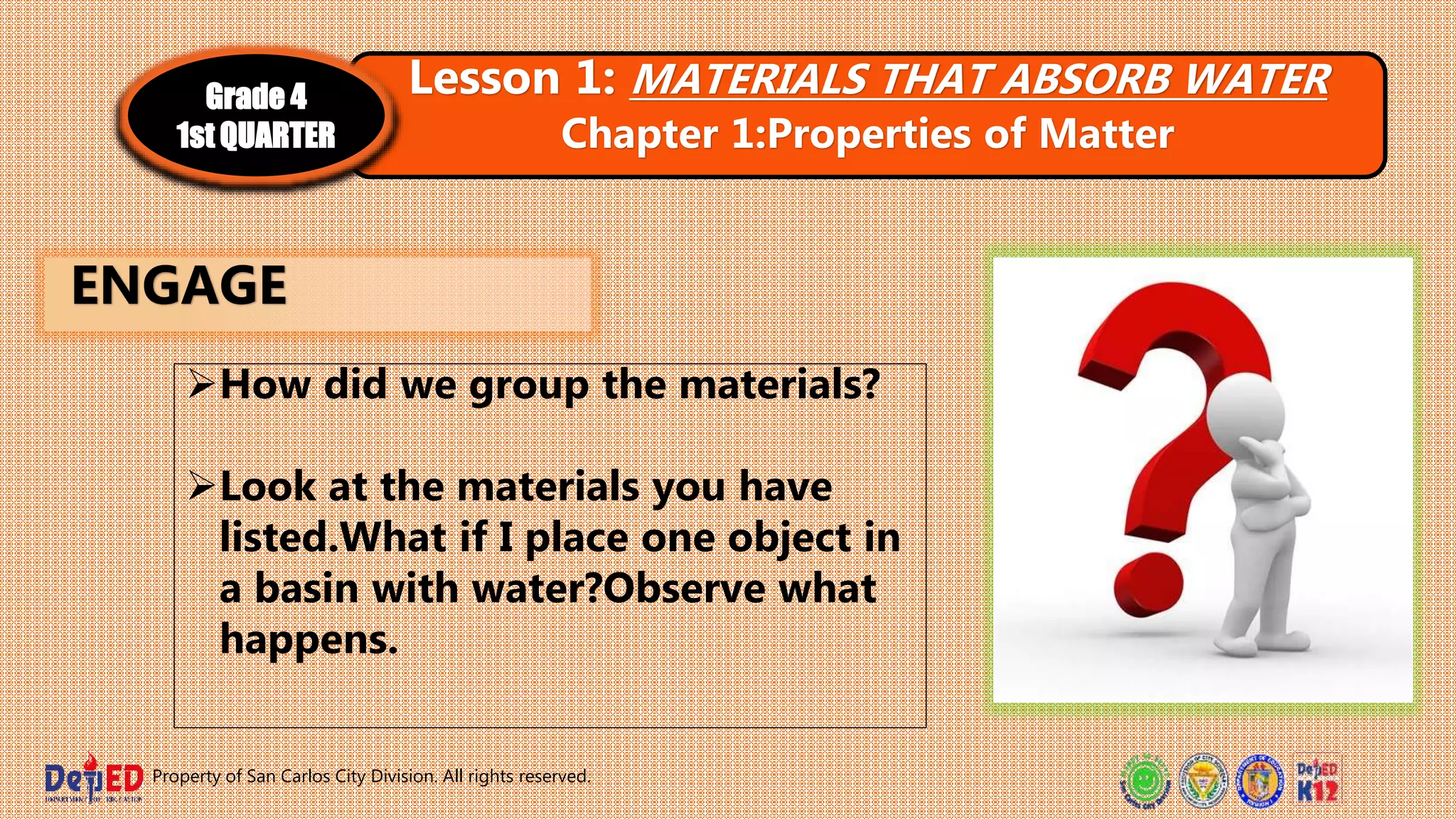 Science Grade 4 Lesson 1 Day 1 to 2 | PPTX