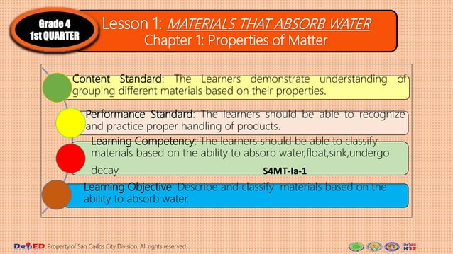 Science Grade 4 Lesson 1 Day 1 to 2 | PPTX