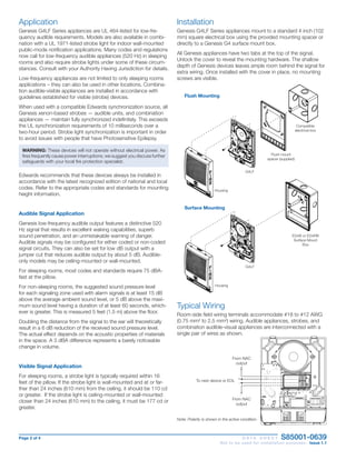 Edwards Signaling G4LFRF-HVM Data Sheet | PDF