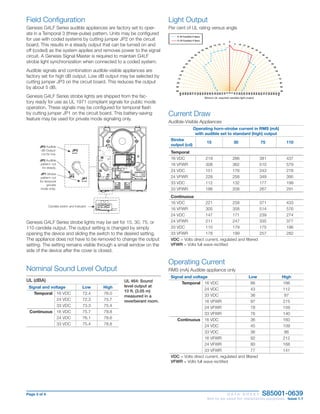 Edwards Signaling G4LFRF-HVM Data Sheet | PDF