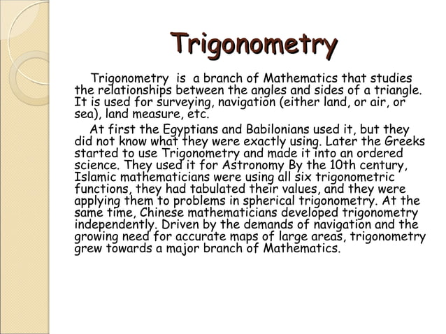 G4 measuring by trigonometry | PPT