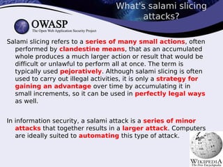 Salami slicing attacks | PPT