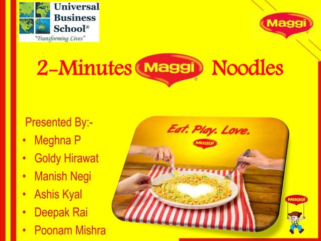 Maggi Marketing Presentation 2016 | PPTX
