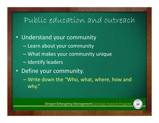 Public Outreach - Running an effective campaign | PDF