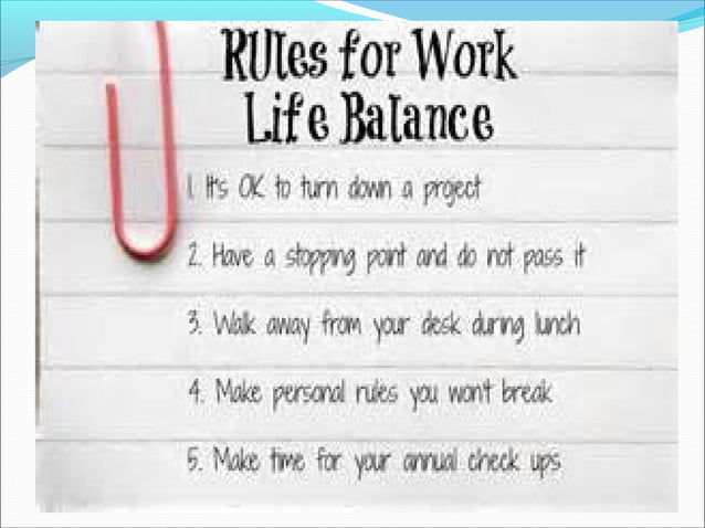 work life balance | PPT | Career Advice | Careers
