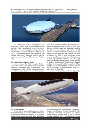 A Brief Study on Airship Using Aerospace, Electronic and Communication Applications | PDF