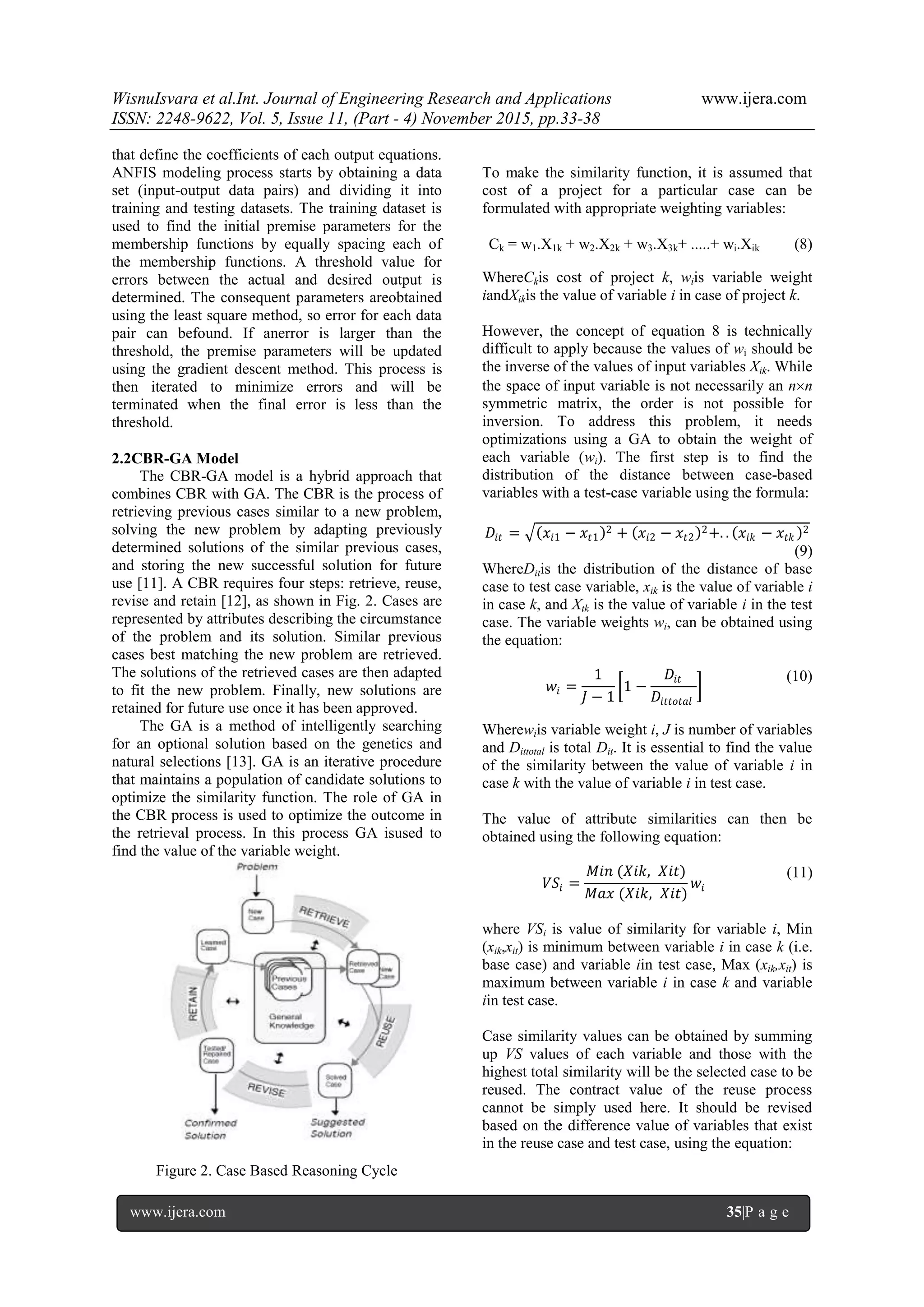 Comparison of Cost Estimation Methods using Hybrid Artificial Intelligence on Schematic Design ...