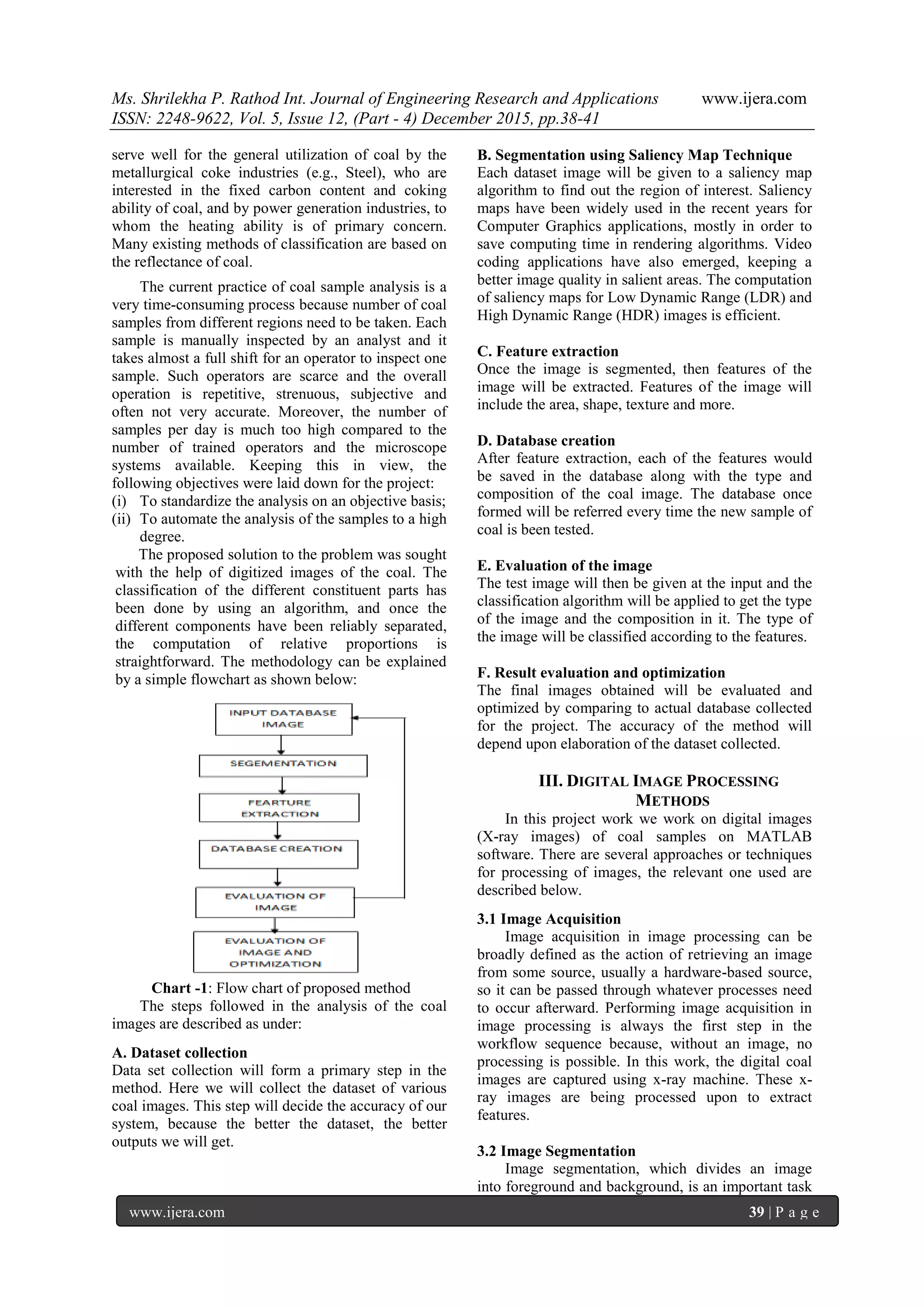 An Approach on Determination on Coal Quality using Digital Image Processing | PDF