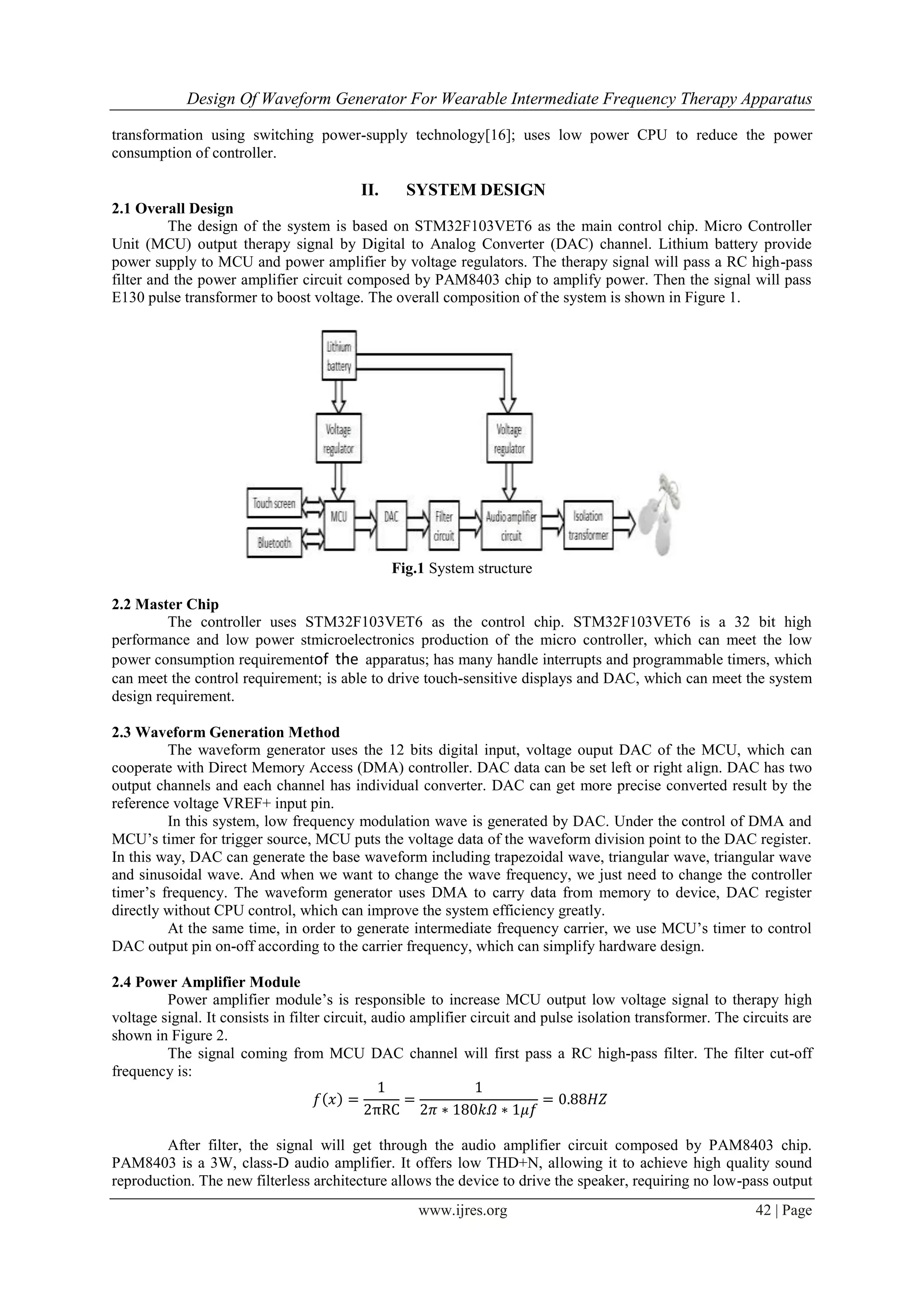 Design of Waveform Generator for wearable Intermediate Frequency ...