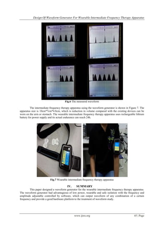 Design of Waveform Generator for wearable Intermediate Frequency ...