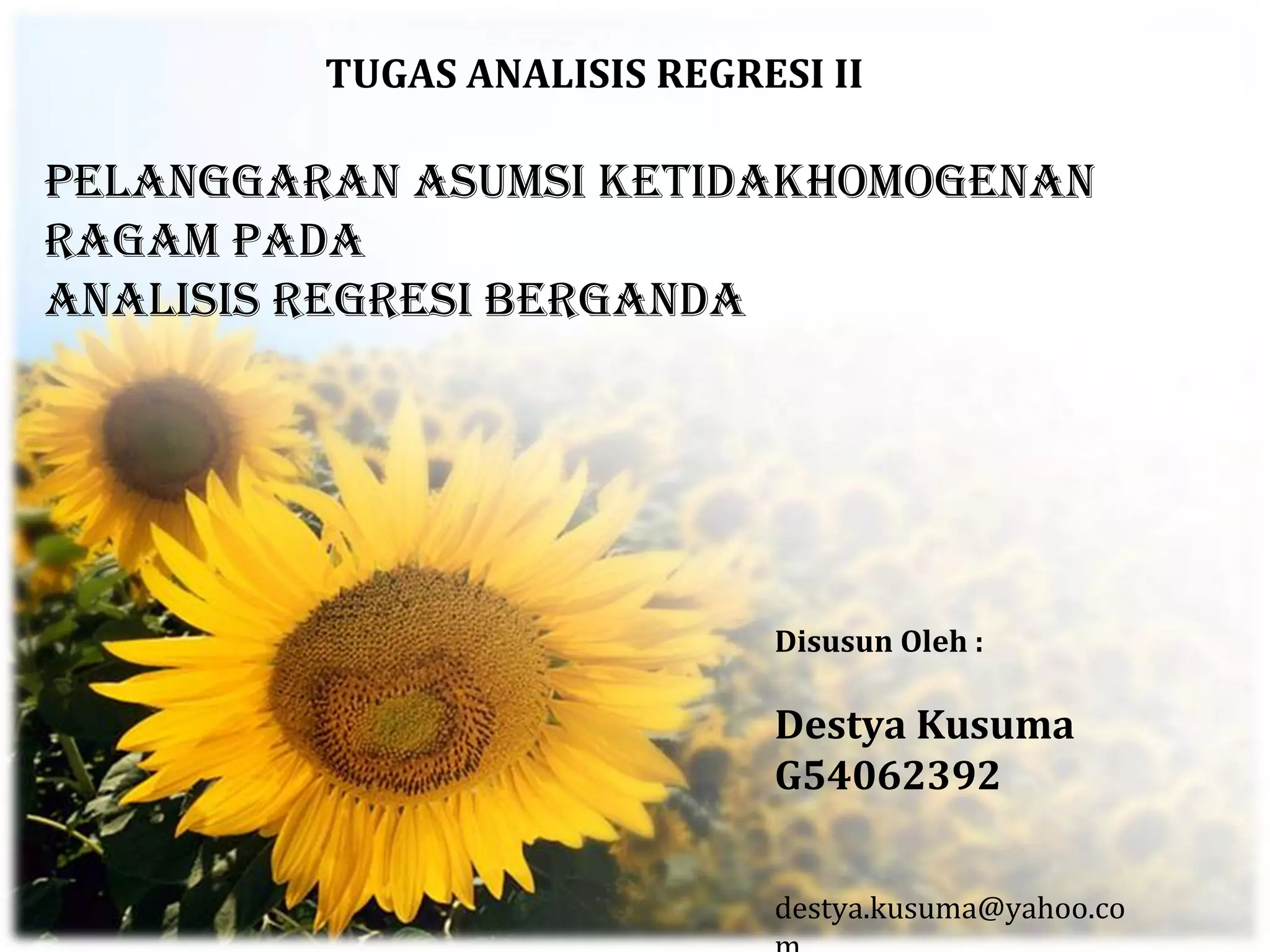 Multiple Regression Case Ppt 