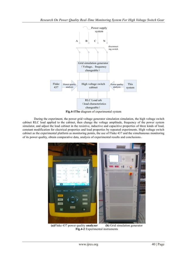 Research on Power Quality Real-Time Monitoring System For High Voltage Switch Gear | PDF