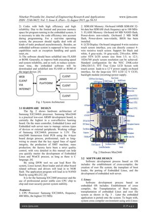 Design and Development of ARM9 Based Embedded Web Server | PDF