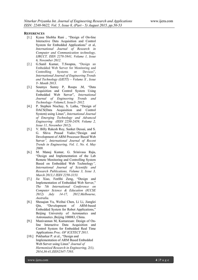 Design and Development of ARM9 Based Embedded Web Server | PDF