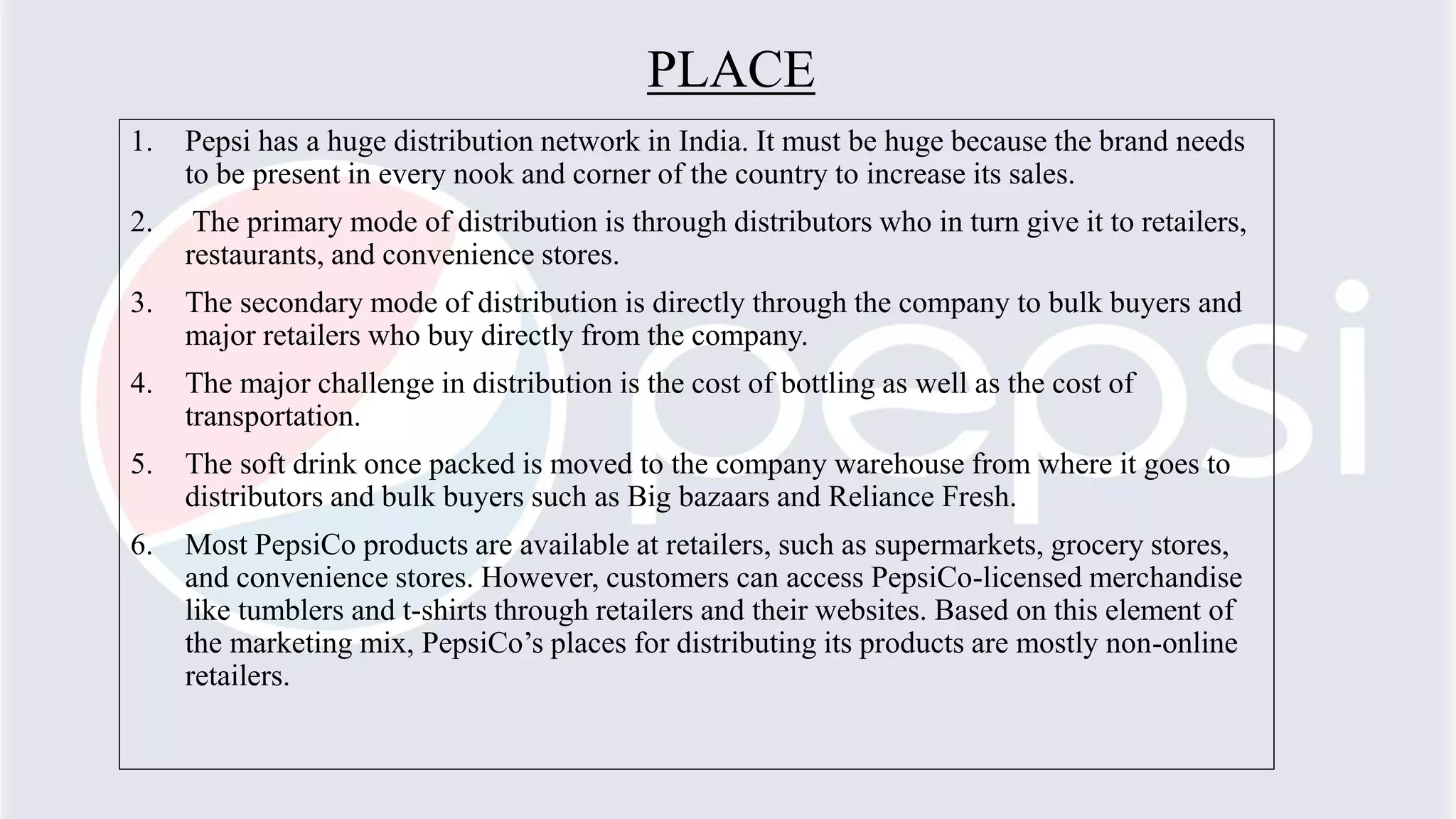 Presentation on Pepsi | PDF