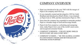 Presentation on Pepsi | PDF