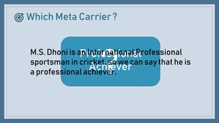 Carrier Role Model | PPTX