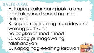 GRADE 5QUARTER 1 WEEK 2 PPT EPP -ICT (MATATAG) | PPTX