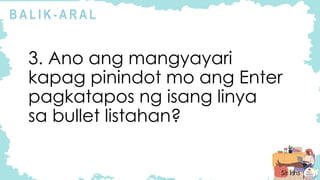GRADE 5QUARTER 1 WEEK 2 PPT EPP -ICT (MATATAG) | PPTX