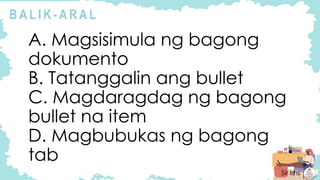 GRADE 5QUARTER 1 WEEK 2 PPT EPP -ICT (MATATAG) | PPTX
