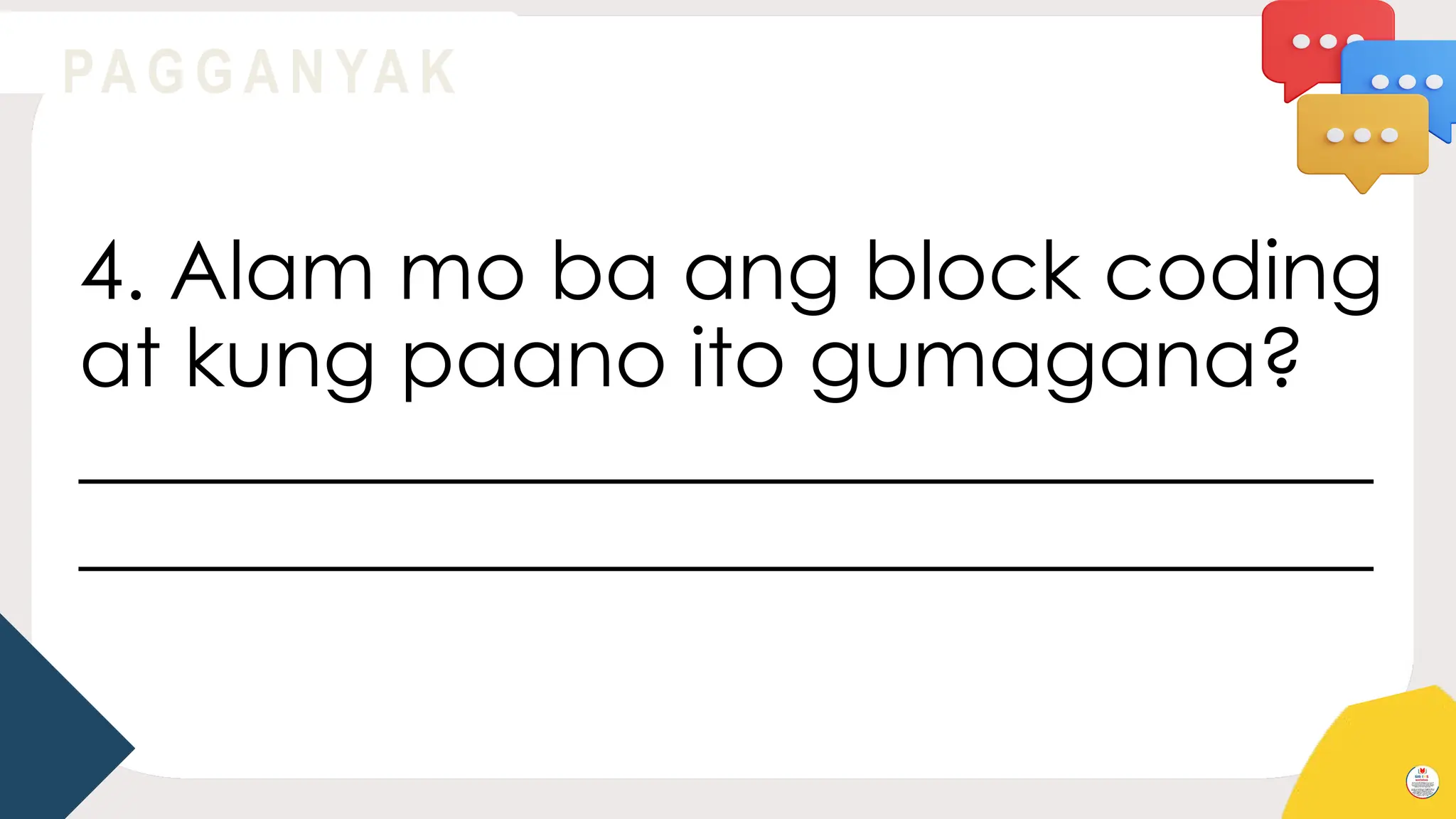 G5Q1W7 PPT EPP-ICT user interface block coding | PPTX