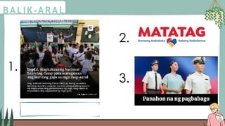 FILIPINO PPT WEEK 7 Q1 ANG MGA YUGTO NG KASAYSAYAN | PPTX