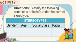grade-5 popwerpont presentation about stereotypes | PDF