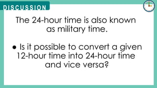 Understanding and Converting 12-Hour and 24-Hour Time Formats in Grade ...