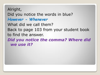 Complex sentences in English, English Grammar | PPT