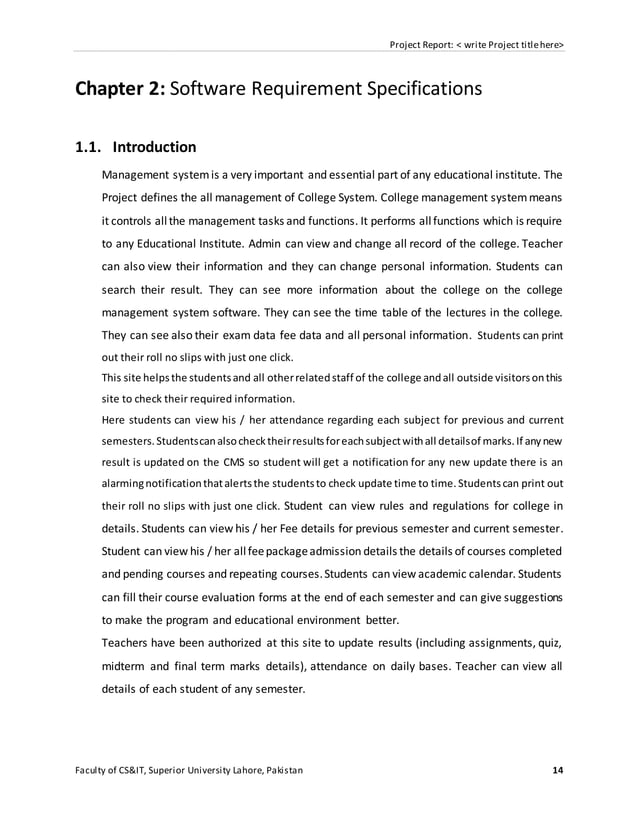 Final Project Report of College Management System | DOCX | Computing ...