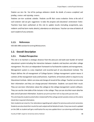 Final Project Report of College Management System | DOCX