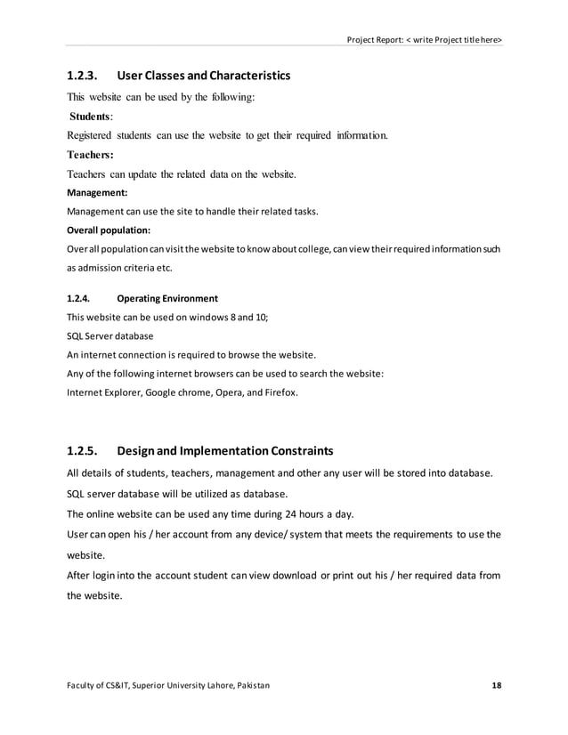Final Project Report of College Management System | DOCX | Computing ...
