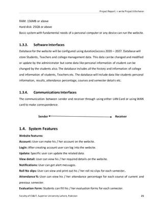 Final Project Report of College Management System | DOCX