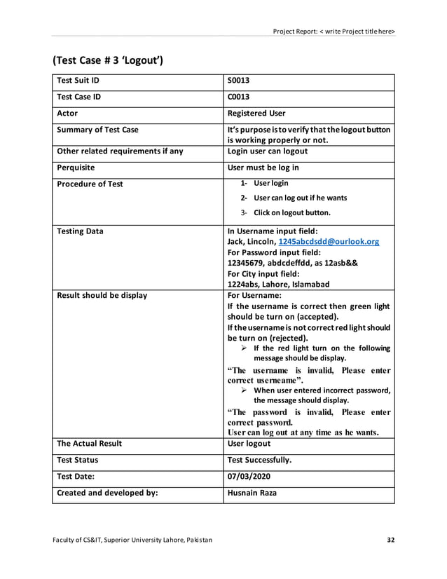 Final Project Report of College Management System | DOCX | Computing ...