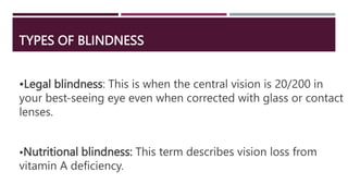 ED 7 REPORT VISUAL IMPAIRMENT INCLUDING BLINDNESS (INCLUSIVE EDUCATION ...