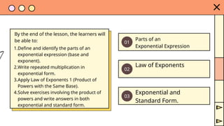 Exponential Notation (Standard, Expanded Form) | PPTX