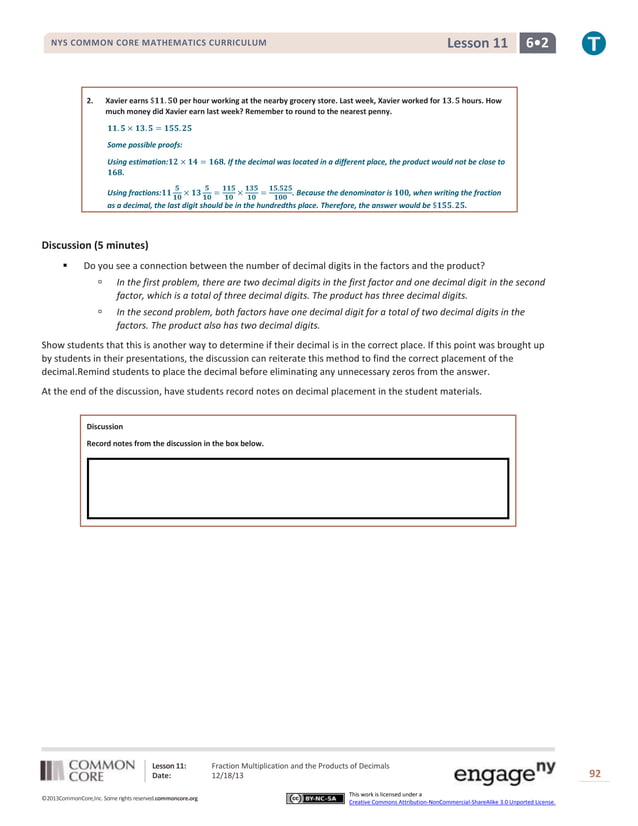 G6 m2-b-lesson 11-t | PDF