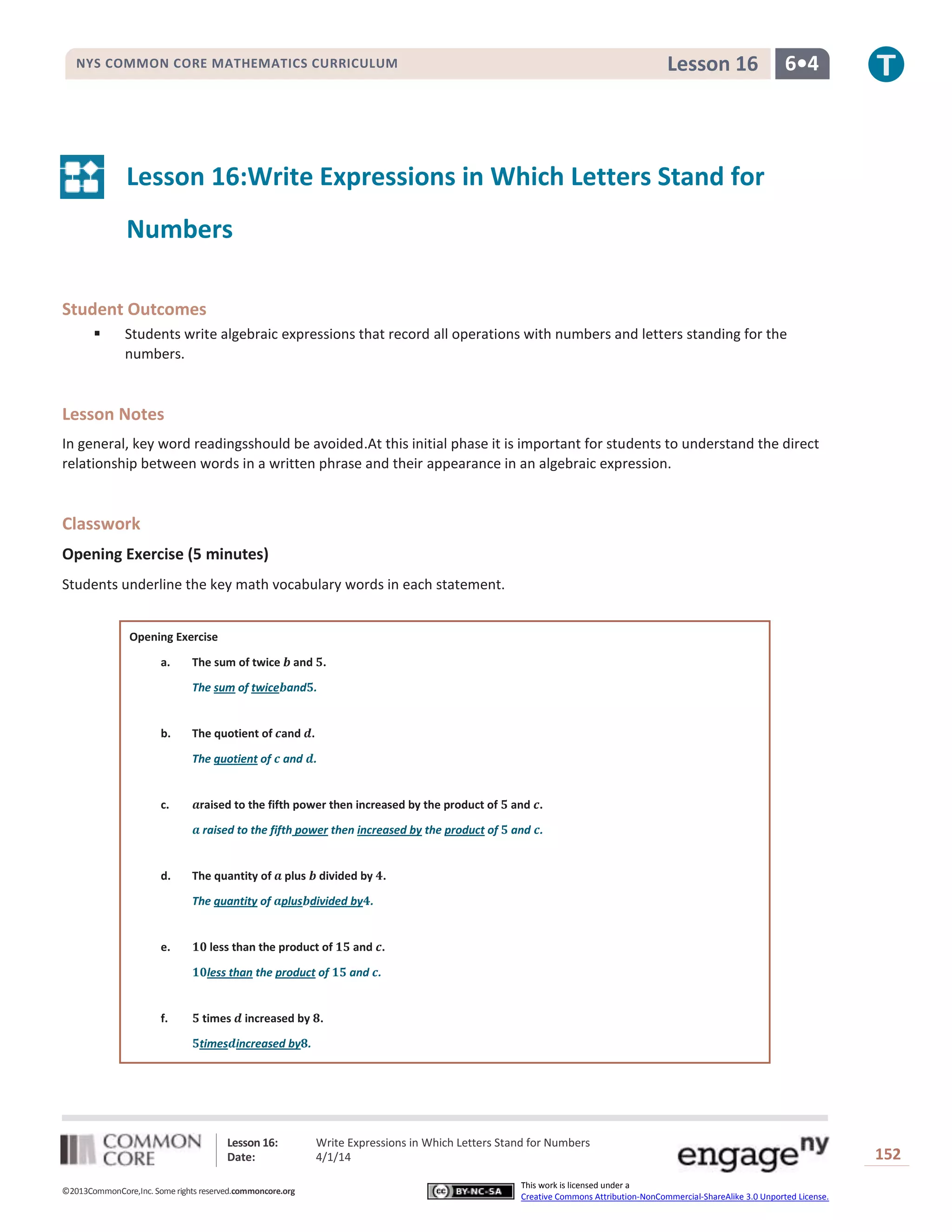 G6 m4-e-lesson 16-t | PDF